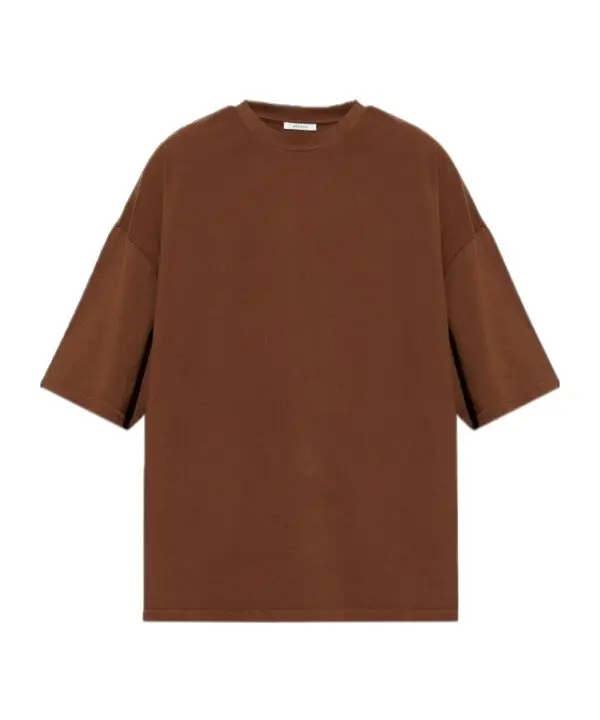 ENTIRE STUDIOS Oversized Crew Neck T-shirt - Brown