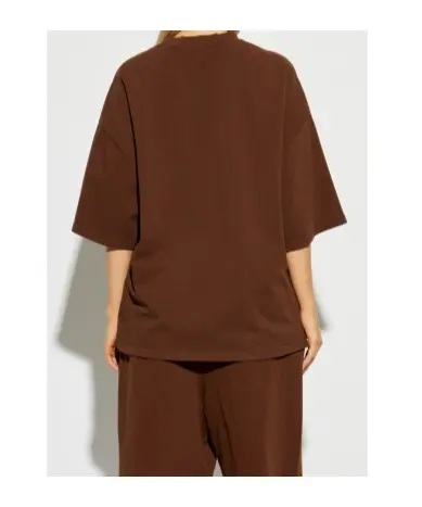 ENTIRE STUDIOS Oversized Crew Neck T-shirt - Brown