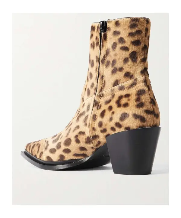 JIMMY CHOO Leopard Print Ankle Boots