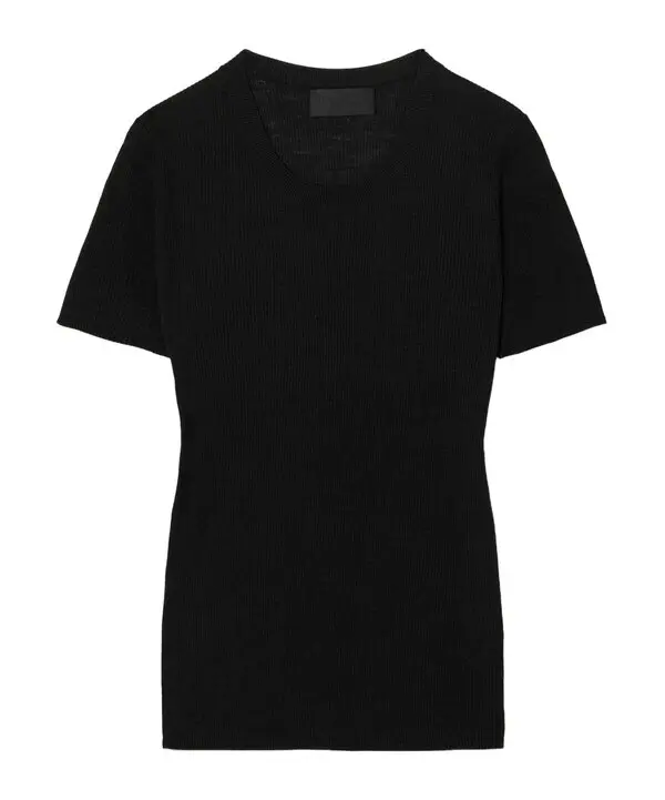 NILI LOTAN Hettie Ribbed T-shirt