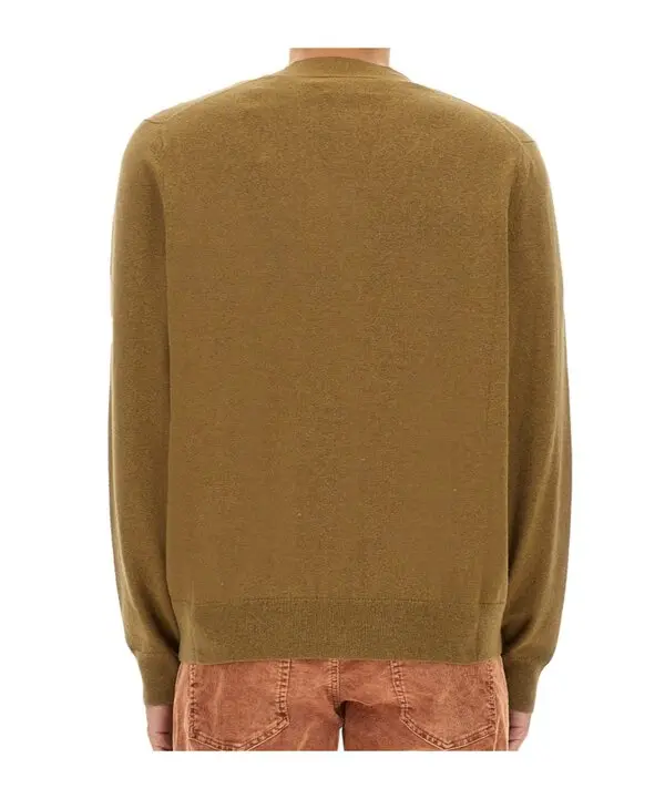 Isabel Marant Étoile Logo Intarsia-knit V-neck Cardigan - Brown