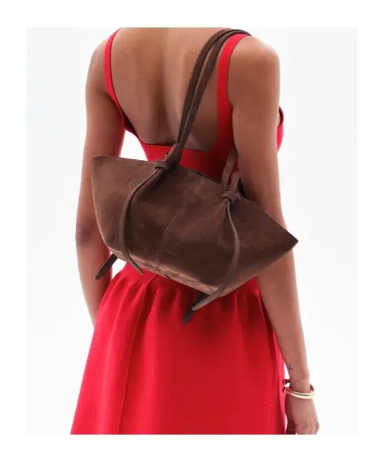 Yuzefi Mochi Suede Shoulder Bag