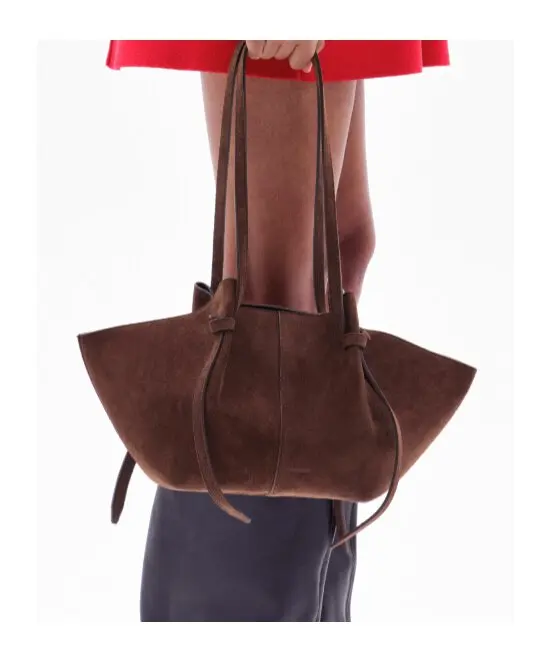 Yuzefi Mochi Suede Shoulder Bag