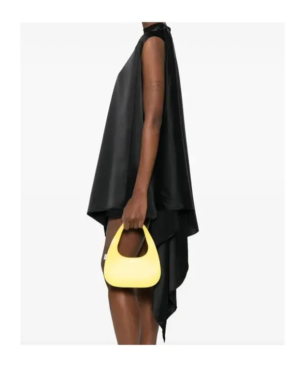 Coperni Asymmetrical Crew Neck Dress - Black