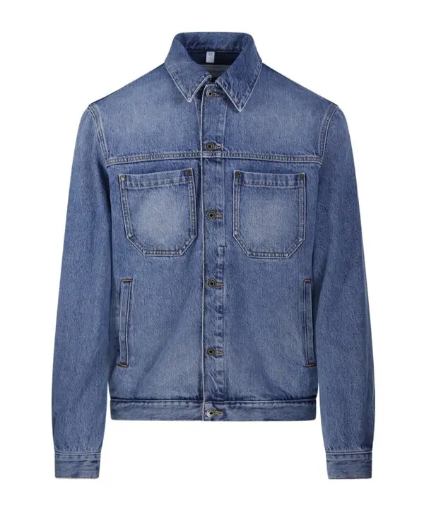 Off-White Half Arrow Skate Denim Jacket - Blue