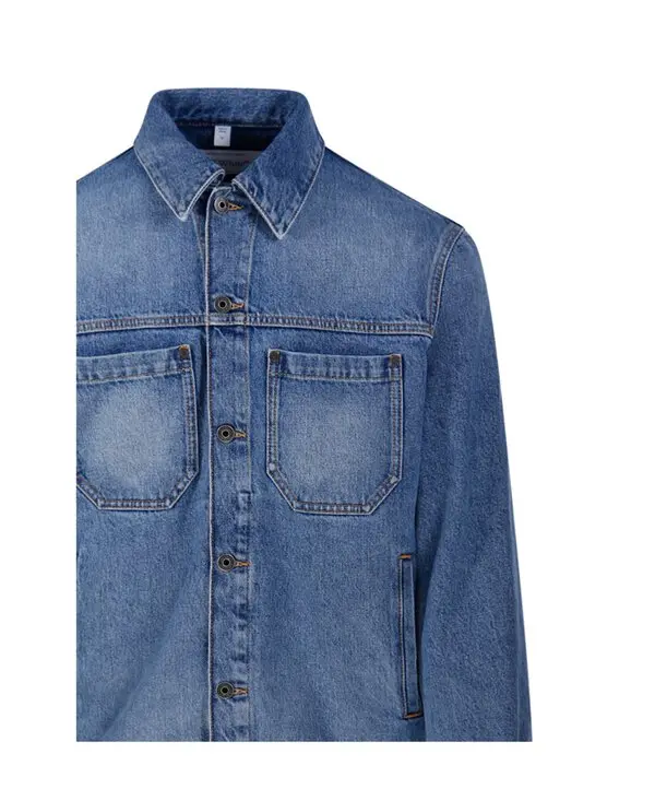 Off-White Half Arrow Skate Denim Jacket - Blue
