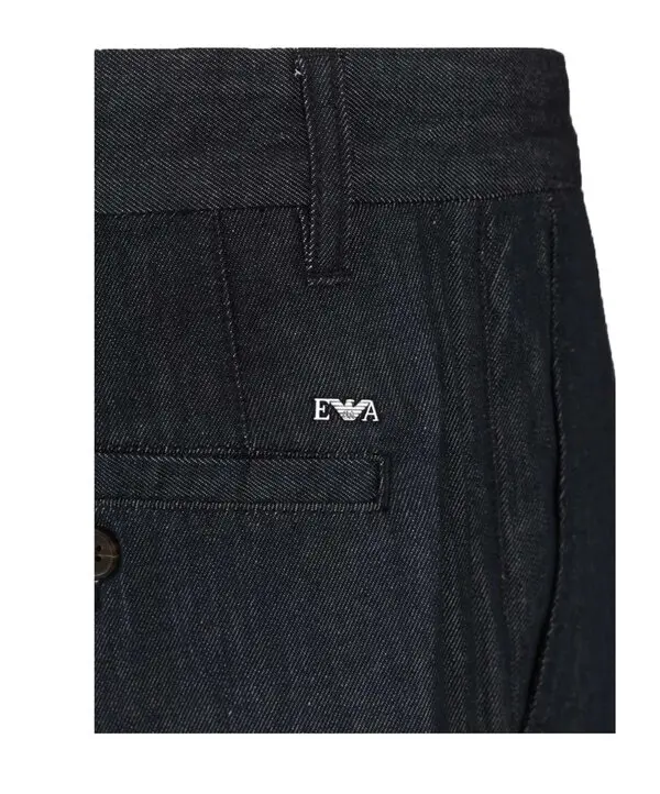 Emporio Armani Pleated Denim Shorts