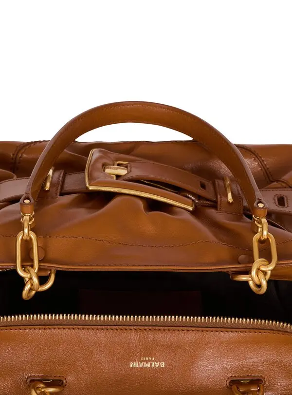Balmain Calfskin Leather Anthem Bag