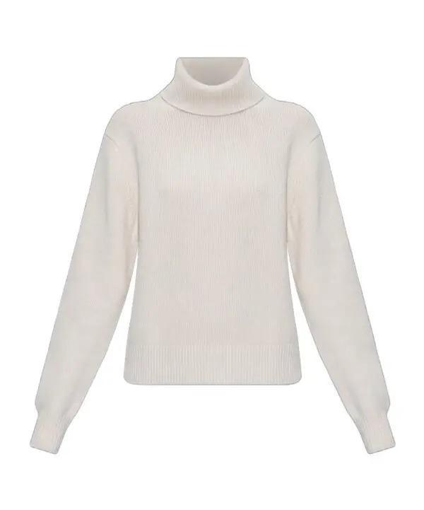 ANINE BING Roll Neck Sweater - Ivory