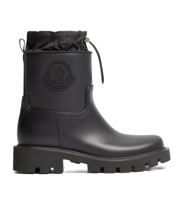 Moncler Kickstream Drawstring Wellington Boots - Black