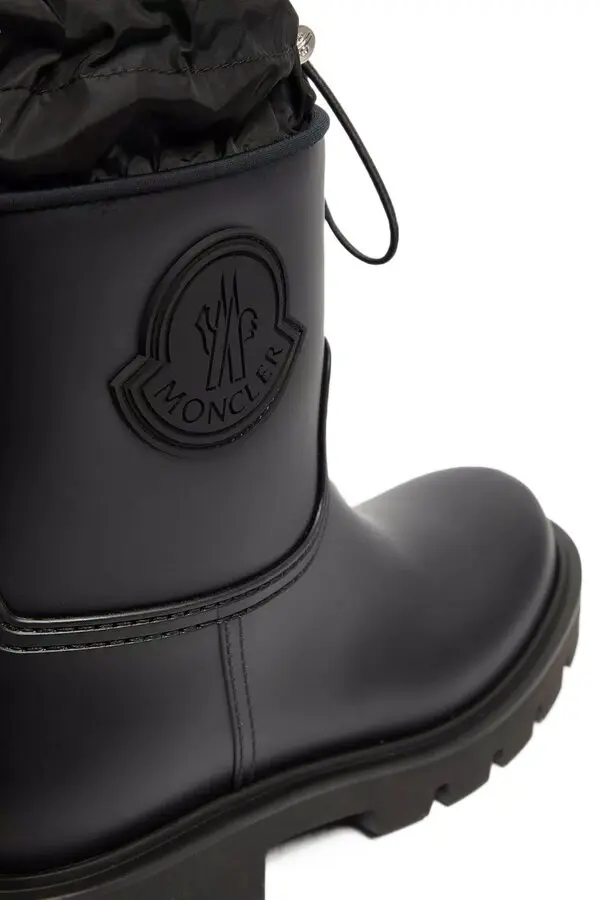 Moncler Kickstream Drawstring Wellington Boots - Black