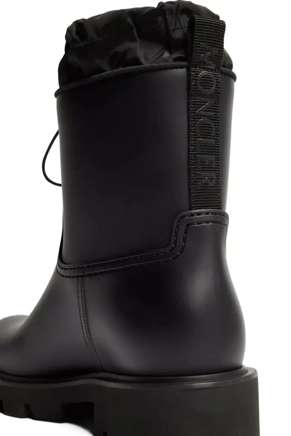 Moncler Kickstream Drawstring Wellington Boots - Black