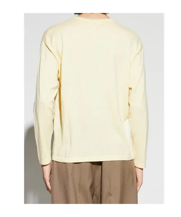 LISA YANG Long Sleeve Crew Neck Sweater - Limone