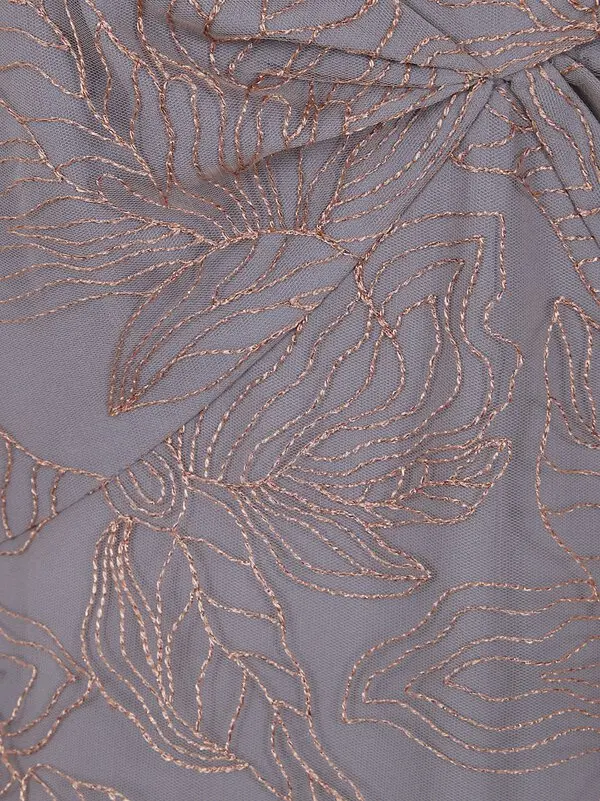 Emporio Armani Embroidered Sleeveless Maxi Dress