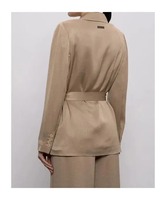 Peserico Belted Lapel Blazer