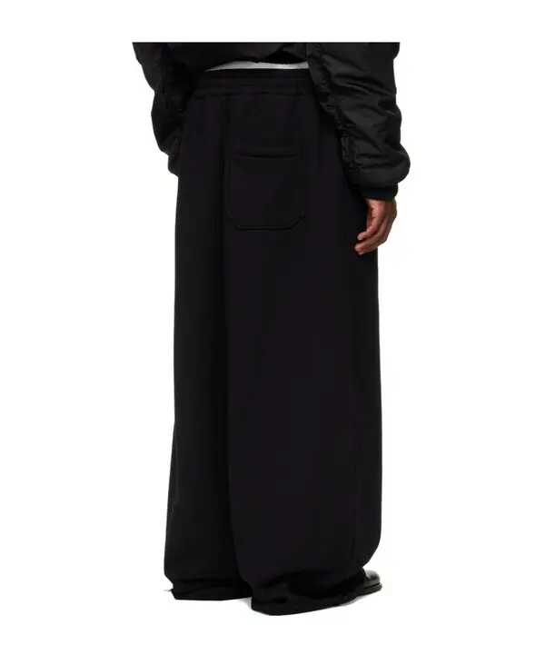 LU'U DAN Raw-cut Bontan Drawstring Casual Pants - Soft Black