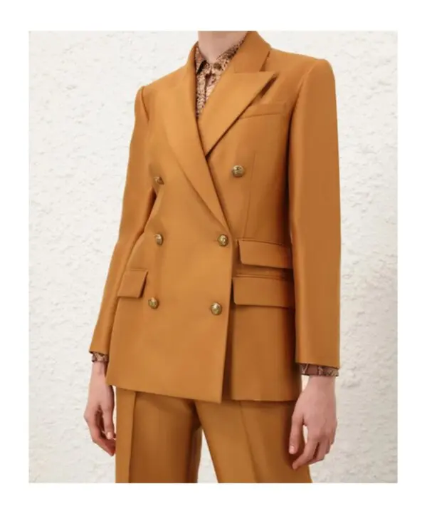 Zimmermann Hypnotic Double-breasted Blazer