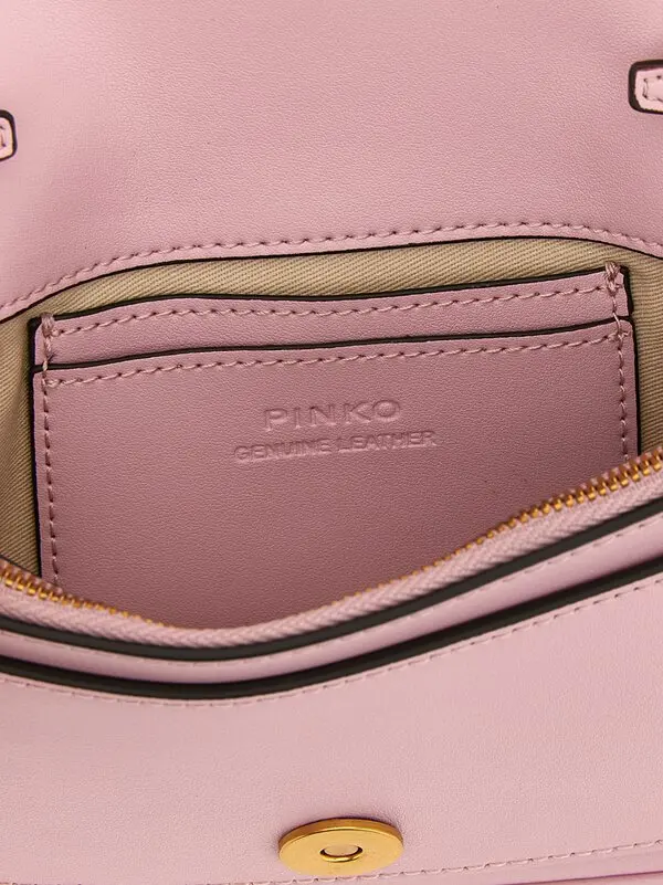 Pinko Love One Pocket Chain Linked Crossbody Bag - Pink