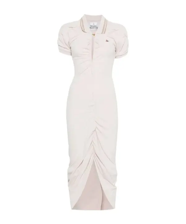 VIVIENNE WESTWOOD Draped Midi Dress - Lilac Ash