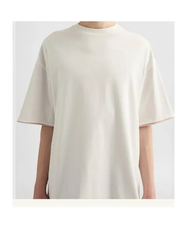 JIL SANDER Double Layer Crewneck T-shirt - Morganite