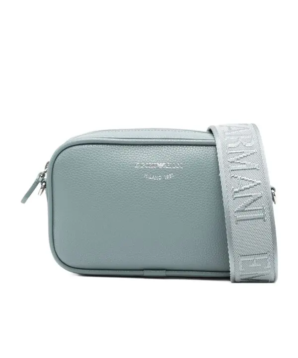 Emporio Armani Logo Strap Mini Shoulder Bag - Gray