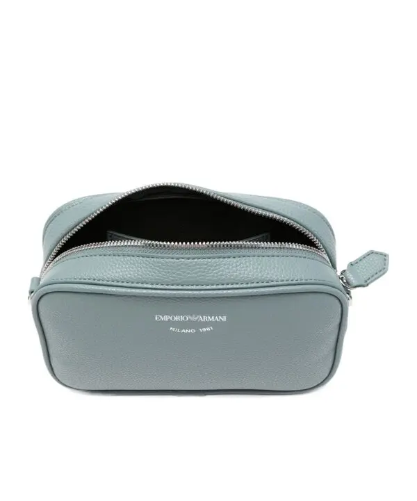 Emporio Armani Logo Strap Mini Shoulder Bag - Gray