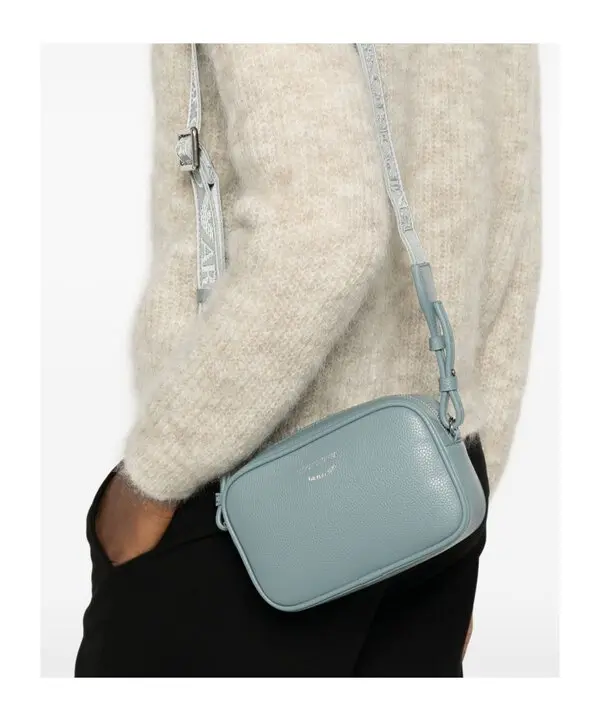 Emporio Armani Logo Strap Mini Shoulder Bag - Gray