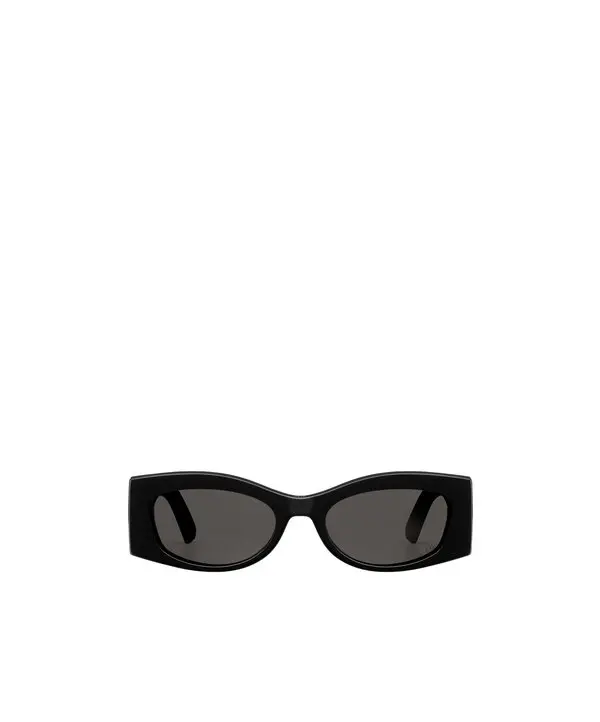 Dior Full-rimmed Sunglasses With Gold-plated Logo - Black