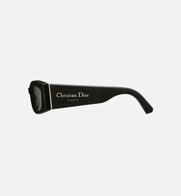 Dior Full-rimmed Sunglasses With Gold-plated Logo - Black