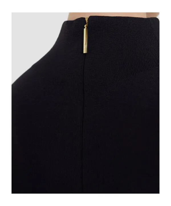 JOSEPH High Neck Boxy Top With Kimono Sleeves