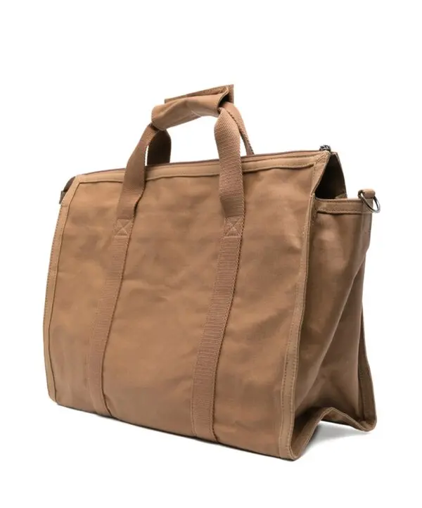 A.p.c. Logo Detail Tote Bag - Brown