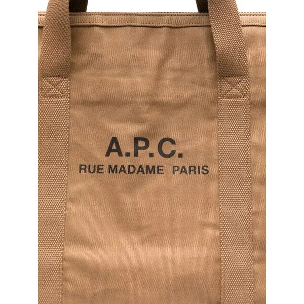 A.p.c. Logo Detail Tote Bag - Brown