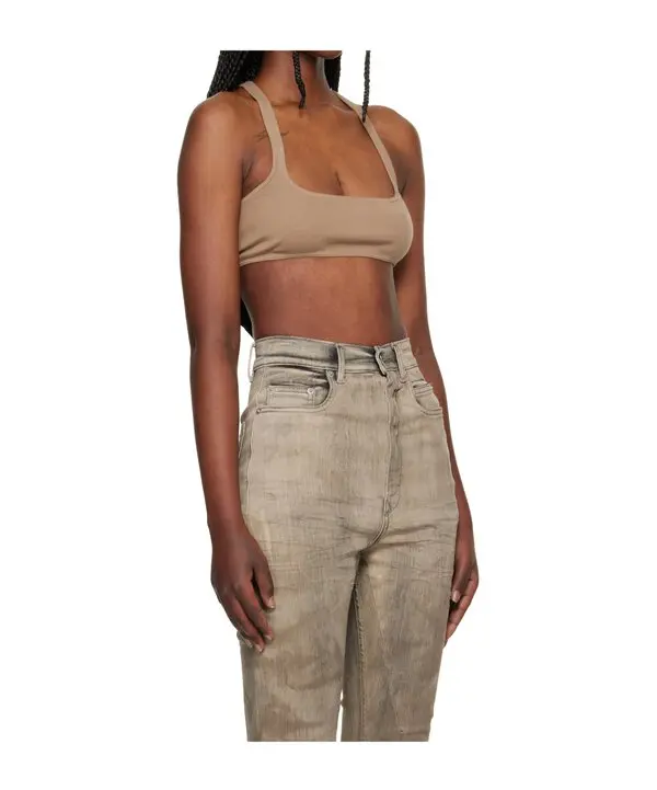 Rick Owens Square Neck Vest - Flesh