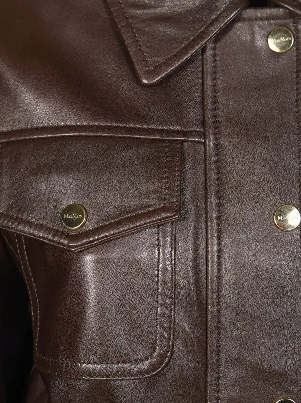 Max Mara Biada Leather Jacket