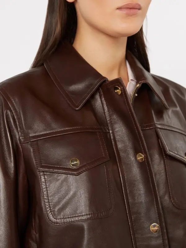 Max Mara Biada Leather Jacket