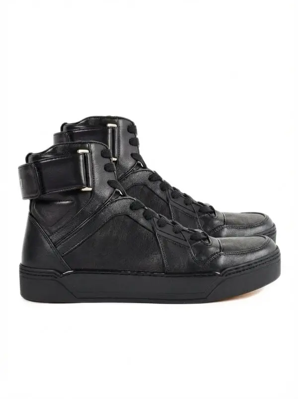 Gucci High-top Sneakers With Adjustable Ankle Strap
