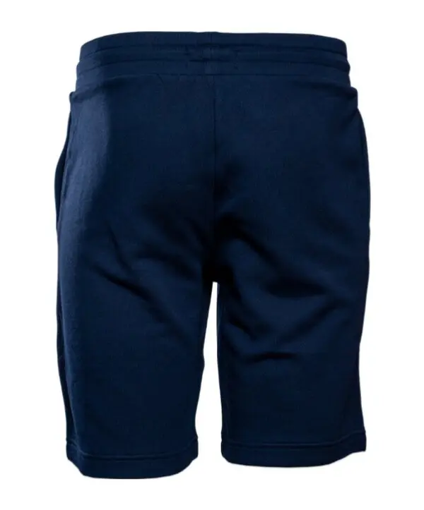 Emporio Armani Elastic Waist Shorts With Embroidered Logo - Blue