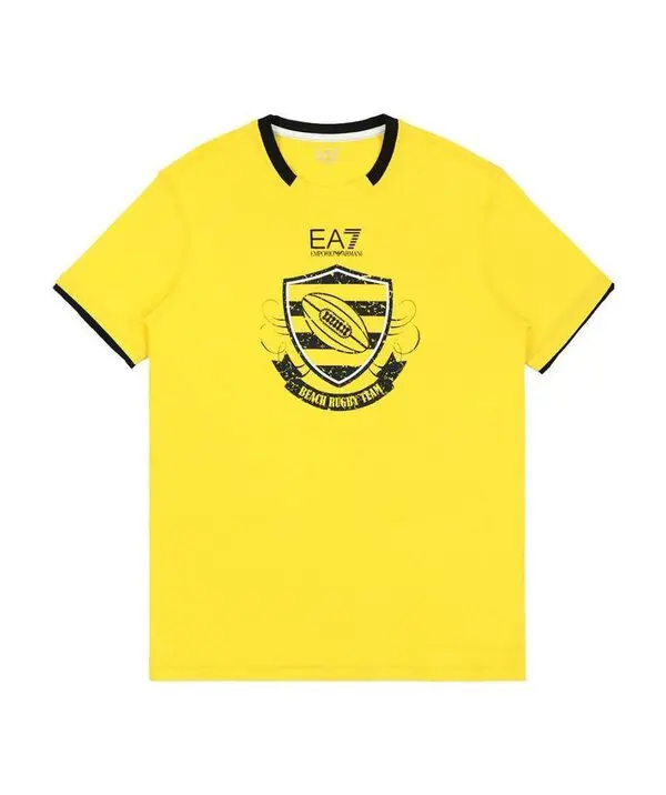 EA7 Logo Round-necked T-shirt