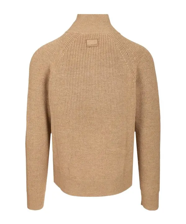 Isabel Marant Étoile High-neck Zipped Knit Cardigan - Nude