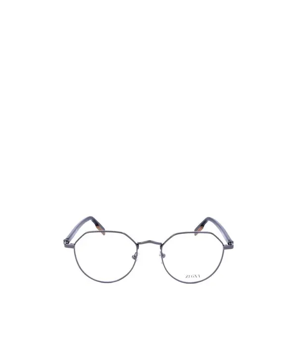 Zegna Geometric Frame Eyeglasses - White