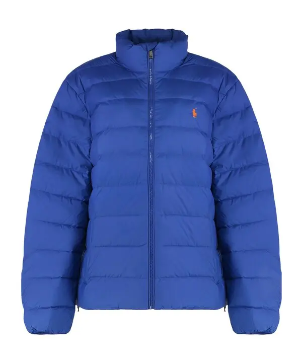 Polo Ralph Lauren Logo Embroidered Zip-up Jacket - Blue