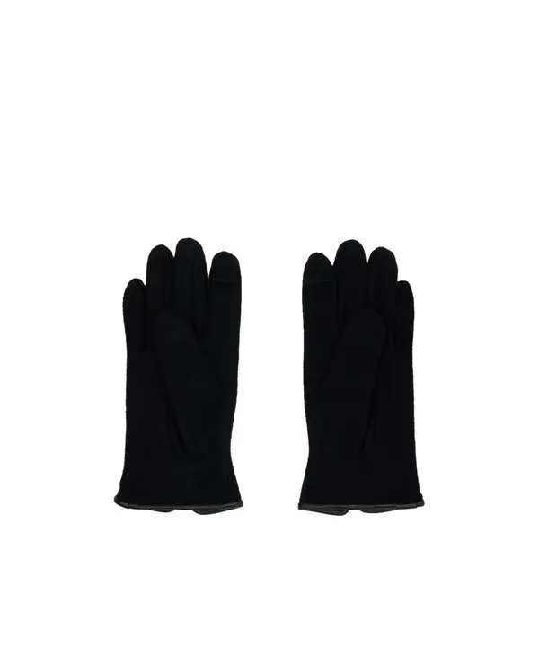 VIVIENNE WESTWOOD Orb Engraved Leather And Knitted Gloves