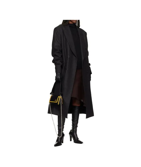 VIVIENNE WESTWOOD Orb Engraved Leather And Knitted Gloves