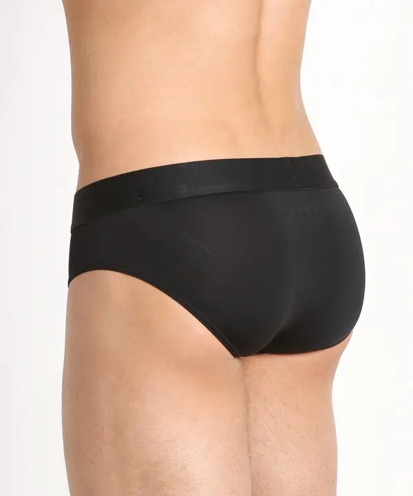 Emporio Armani Logo Detail Panties - Nude