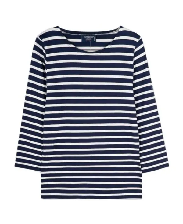 Saint James Striped Round Neck T-shirt