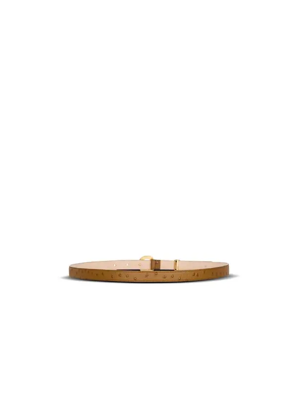 Balmain Embossed Calfskin T-bar Belt
