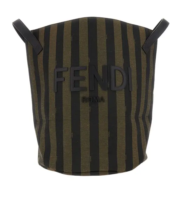 Fendi Striped Tote Bag