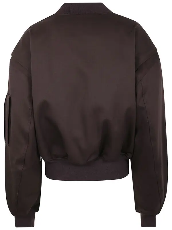 ENTIRE STUDIOS Zip-up Bomber Jacket - Black