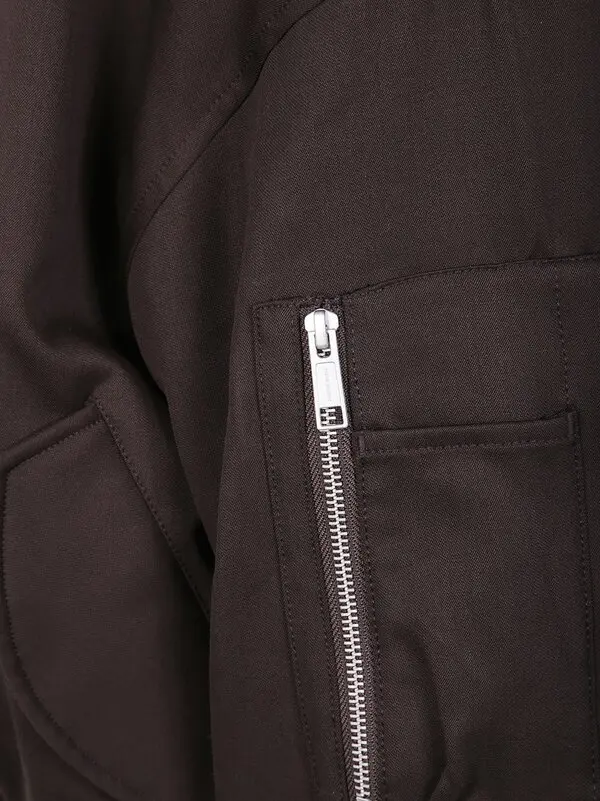 ENTIRE STUDIOS Zip-up Bomber Jacket - Black