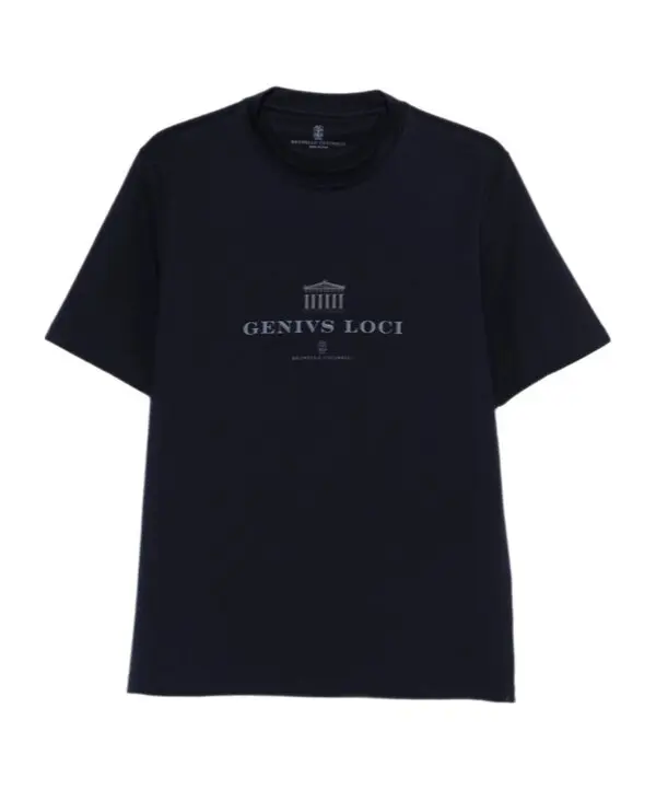Brunello Cucinelli Short-sleeved Crewneck T-shirt - Blue